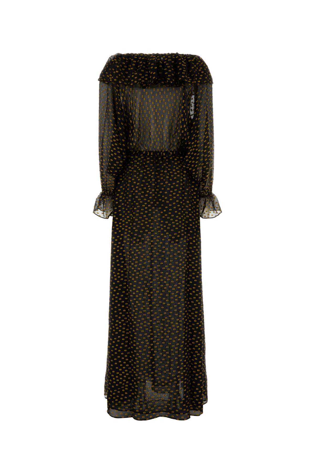 Bode Embroidered Silk Blend Stadium Dress Bode