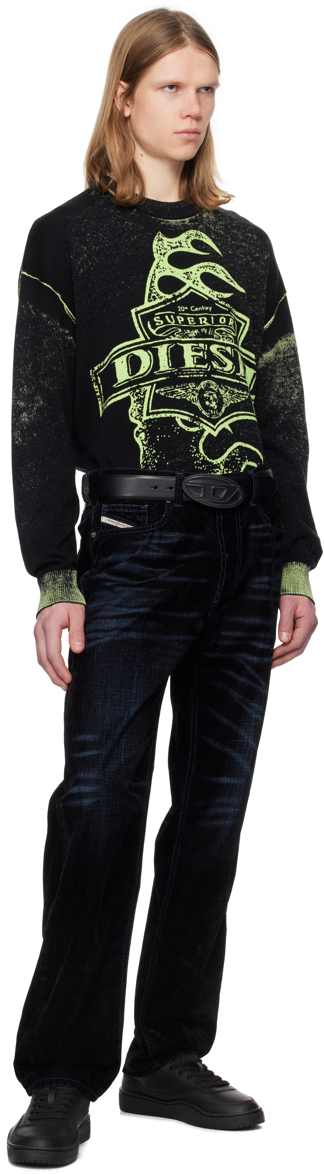 Diesel Black B-1dr Reversible Belt Diesel