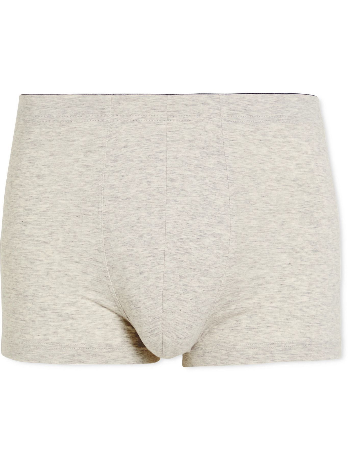 HANRO - Superior Mercerised Stretch-Cotton Boxer Briefs - Gray Hanro