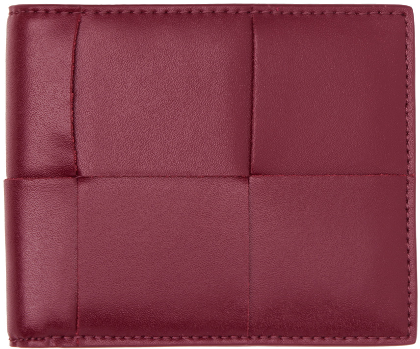 Bottega Veneta Burgundy Bifold Wallet Bottega Veneta