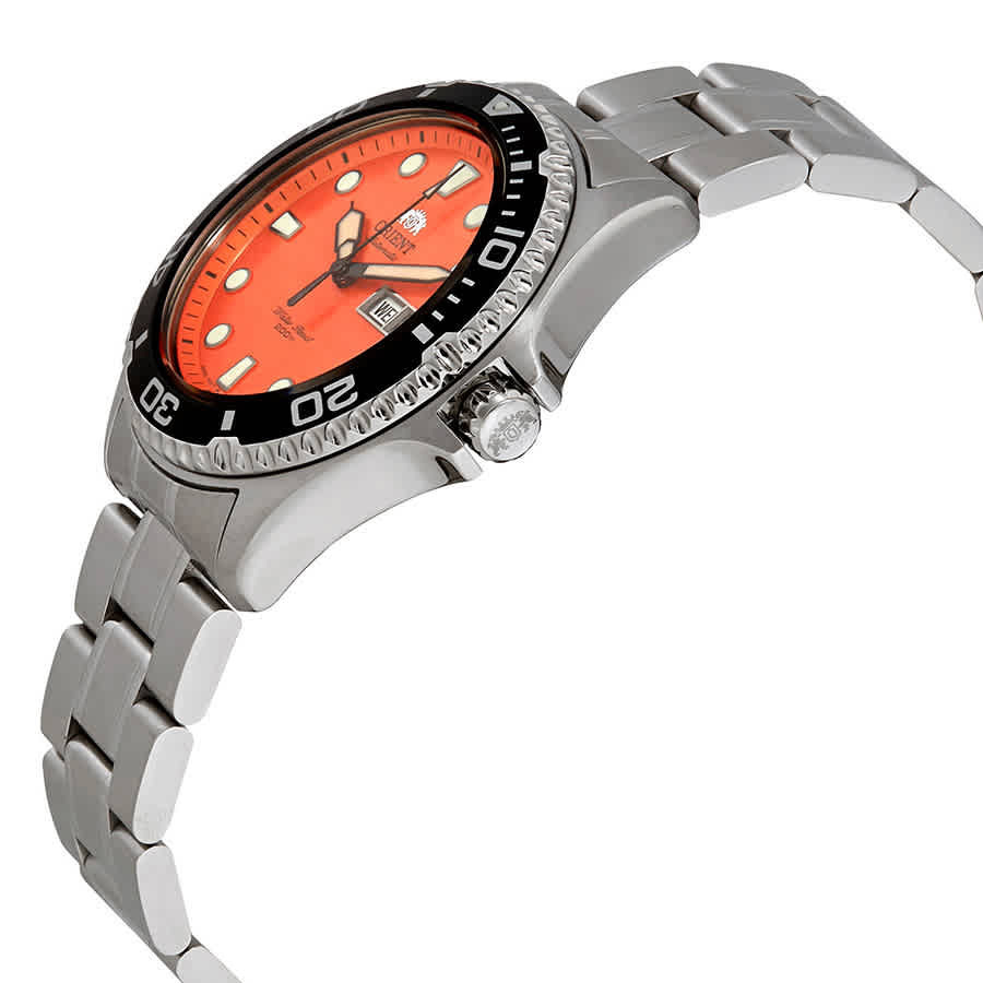 Orient Ray Raven II Automatic Orange Dial Mens Watch TAA02006M Orient