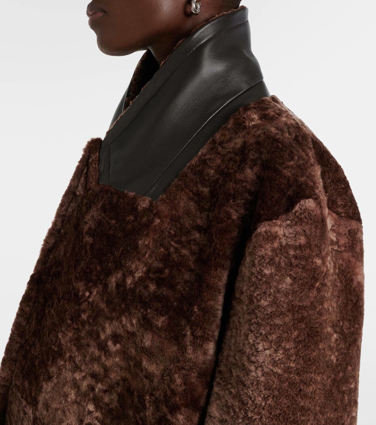 Loewe Double-breasted shearling coat Loewe
