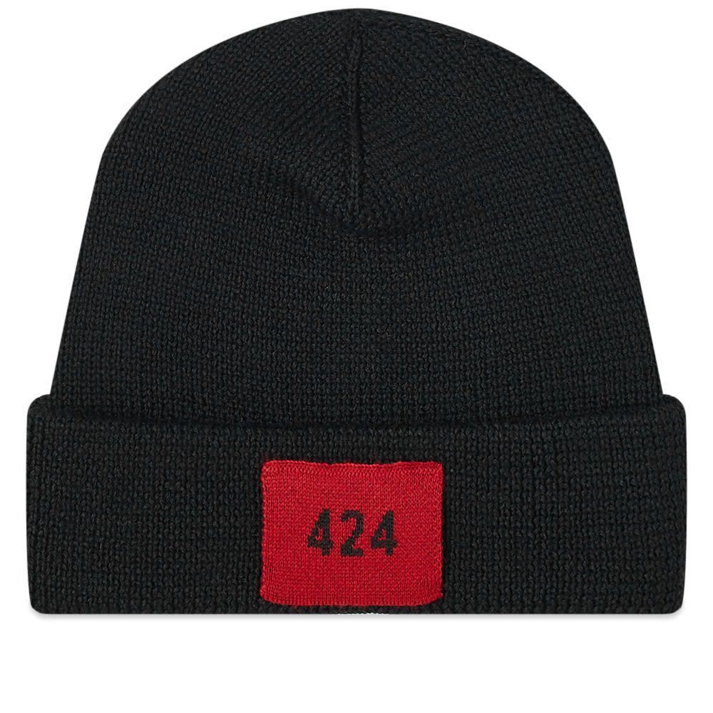 424 Logo Ribbed Beanie 424