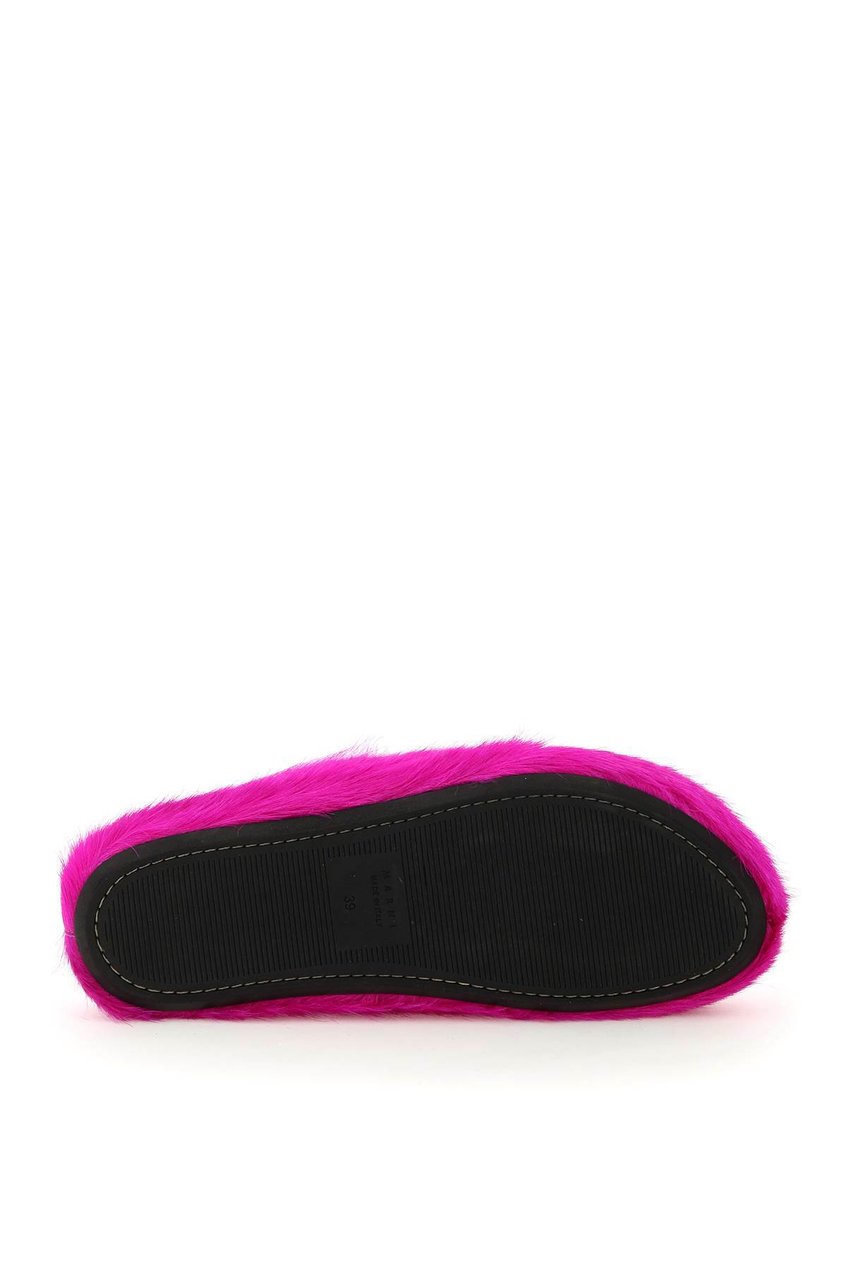Marni Calf Fur Clogs Marni
