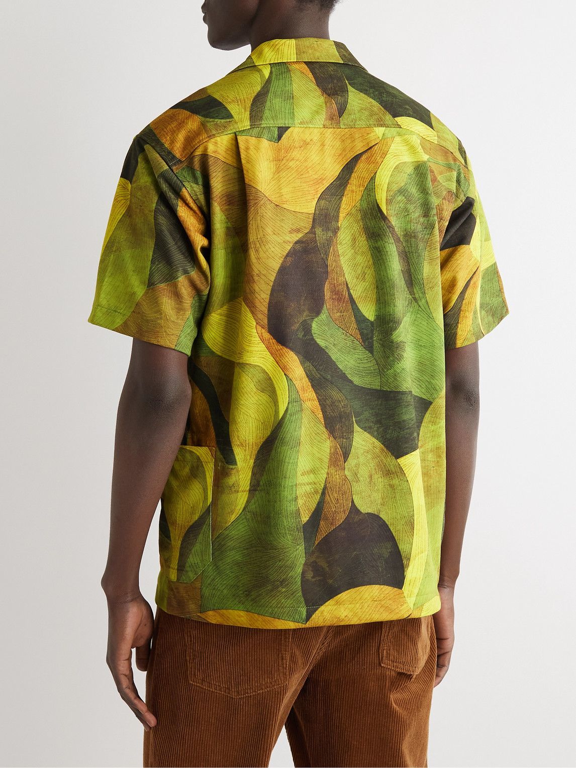 Norbit by Hiroshi Nozawa - Aloha Convertible-Collar Printed Jersey ...