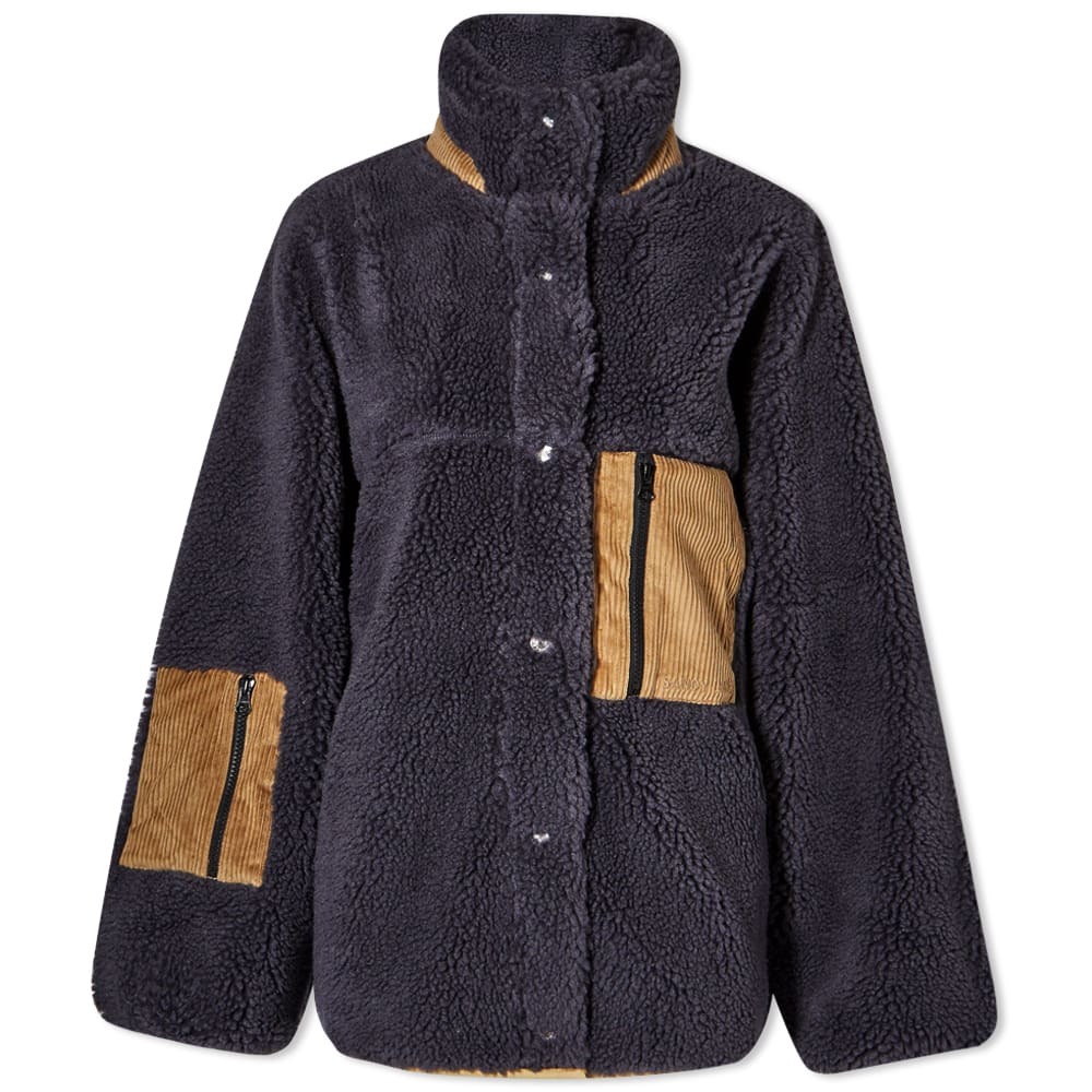 Sandy Liang Women's Rooney Fleece Jacket in Charcoal Sandy Liang