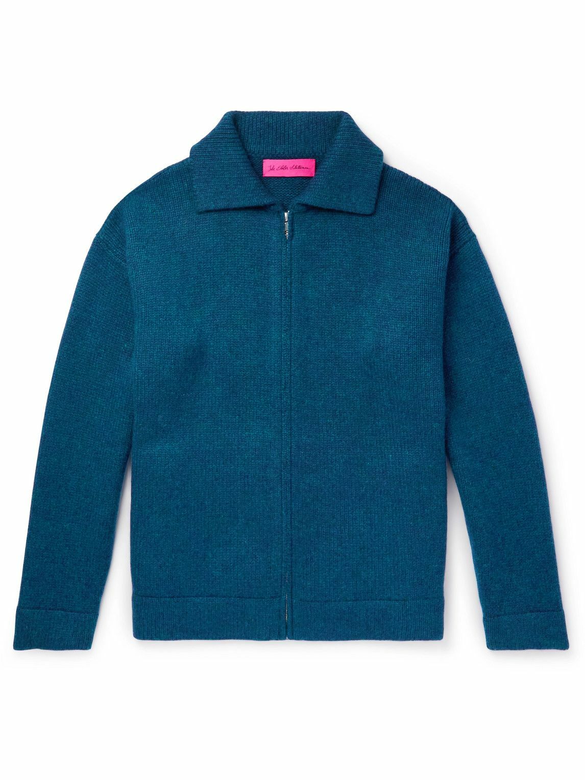 The Elder Statesman - Cashmere Zip-Up Sweater - Blue The Elder Statesman
