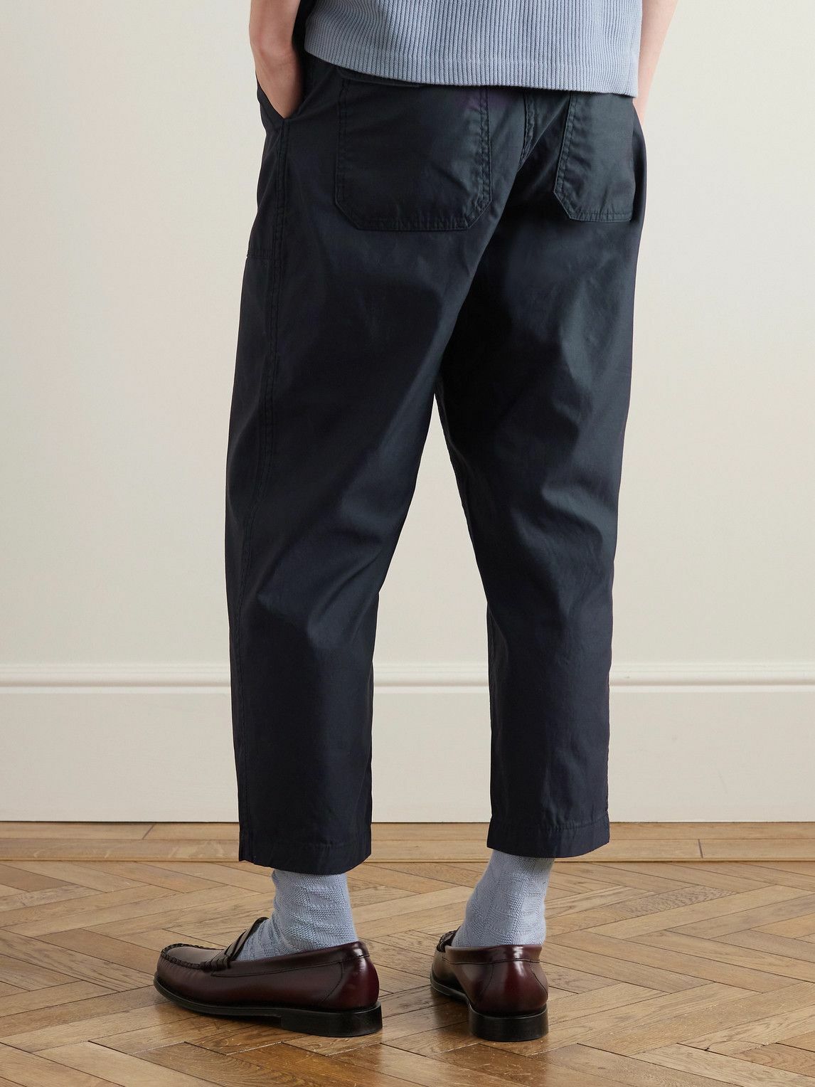 Beams Plus - Straight-Leg Pleated Cotton Trousers - Blue Beams Plus