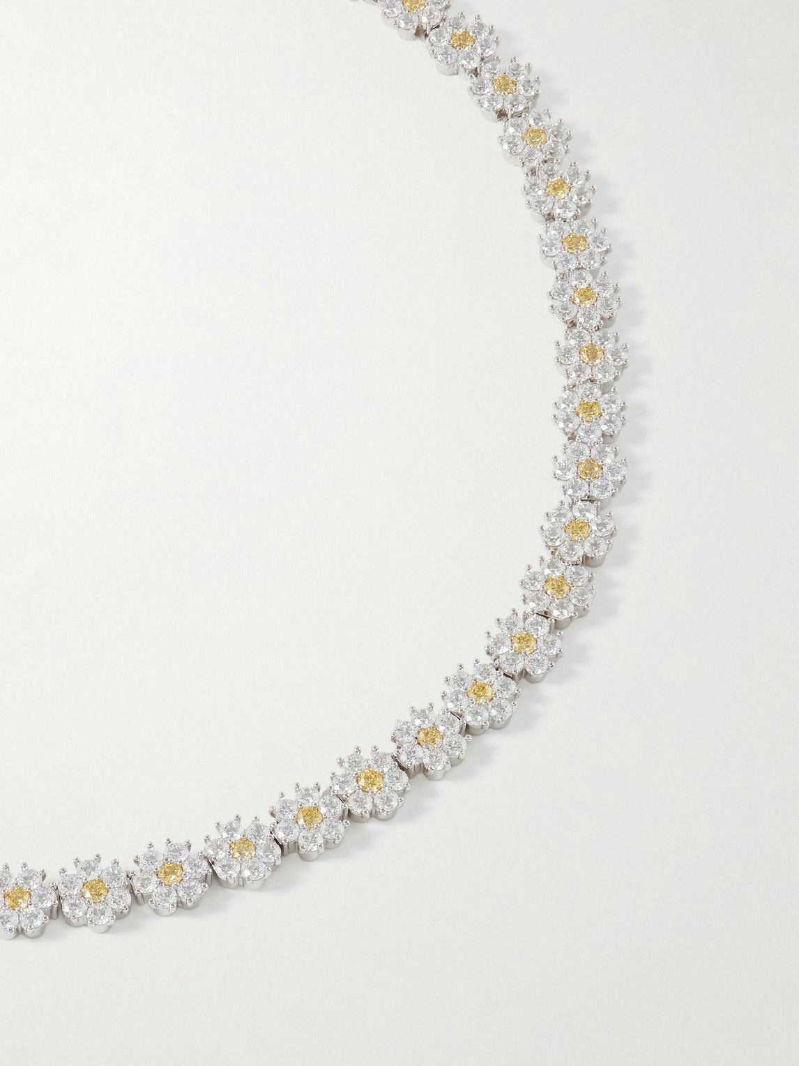 Hatton Labs - Daisy Sterling Silver Laboratory-Grown Crystal Tennis ...
