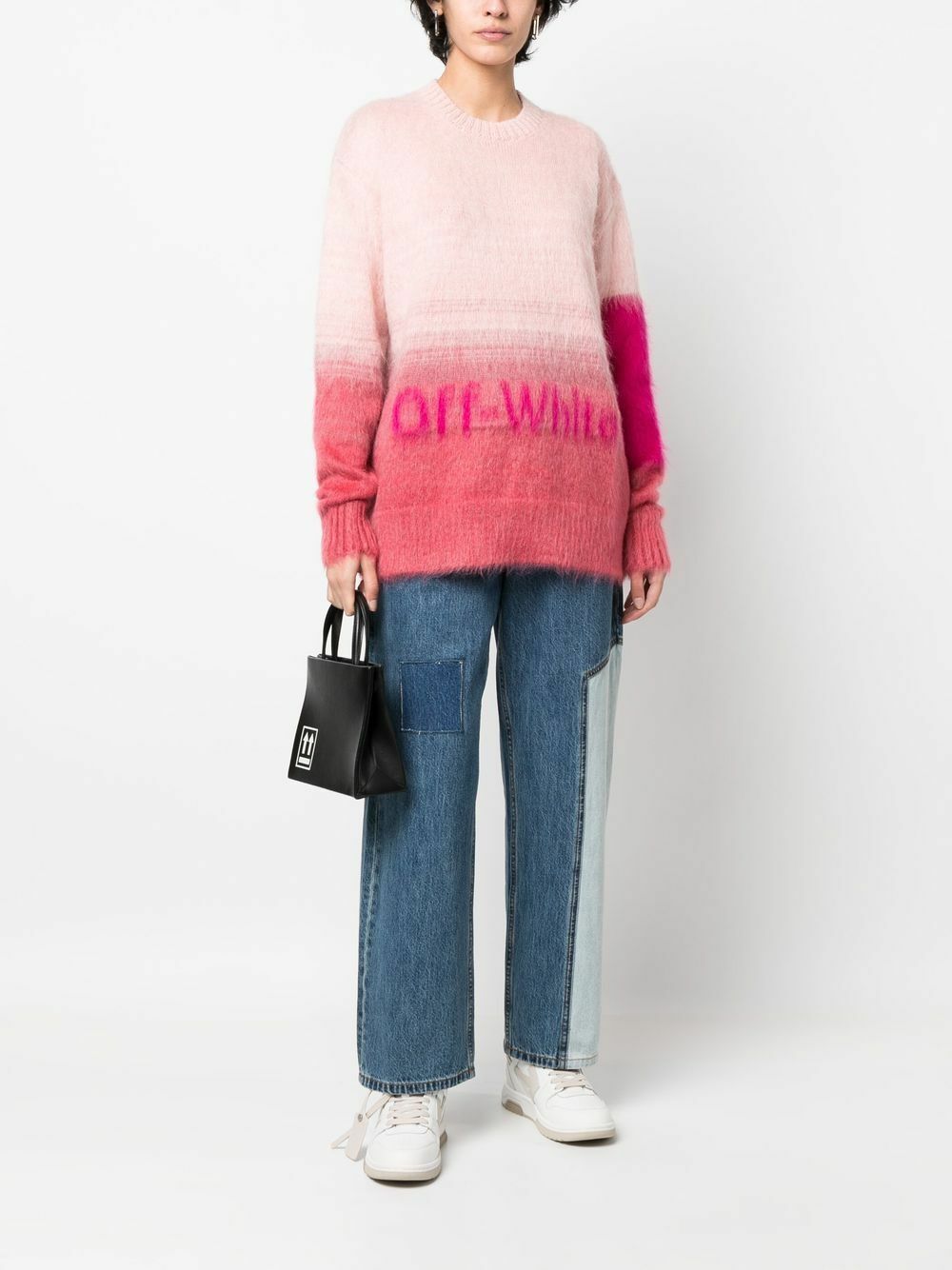 OFF-WHITE - Logo Mohair Sweater Off-White