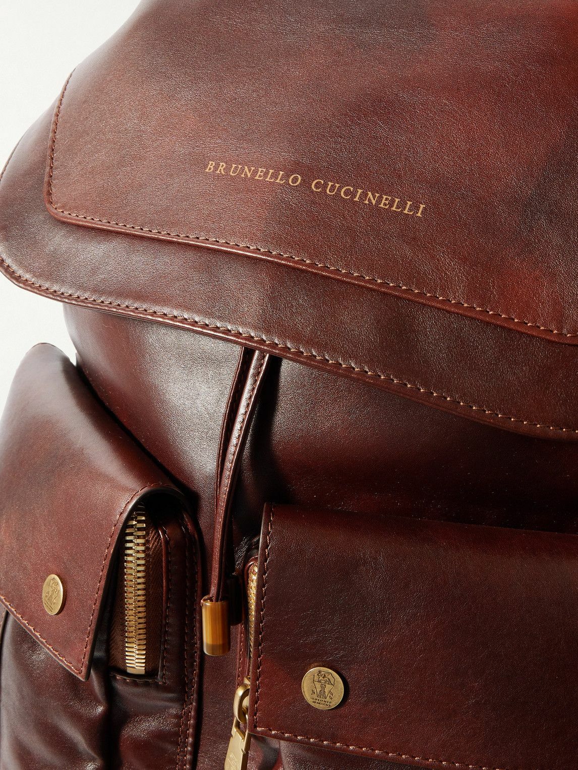 Brunello Cucinelli - Leather Backpack Brunello Cucinelli
