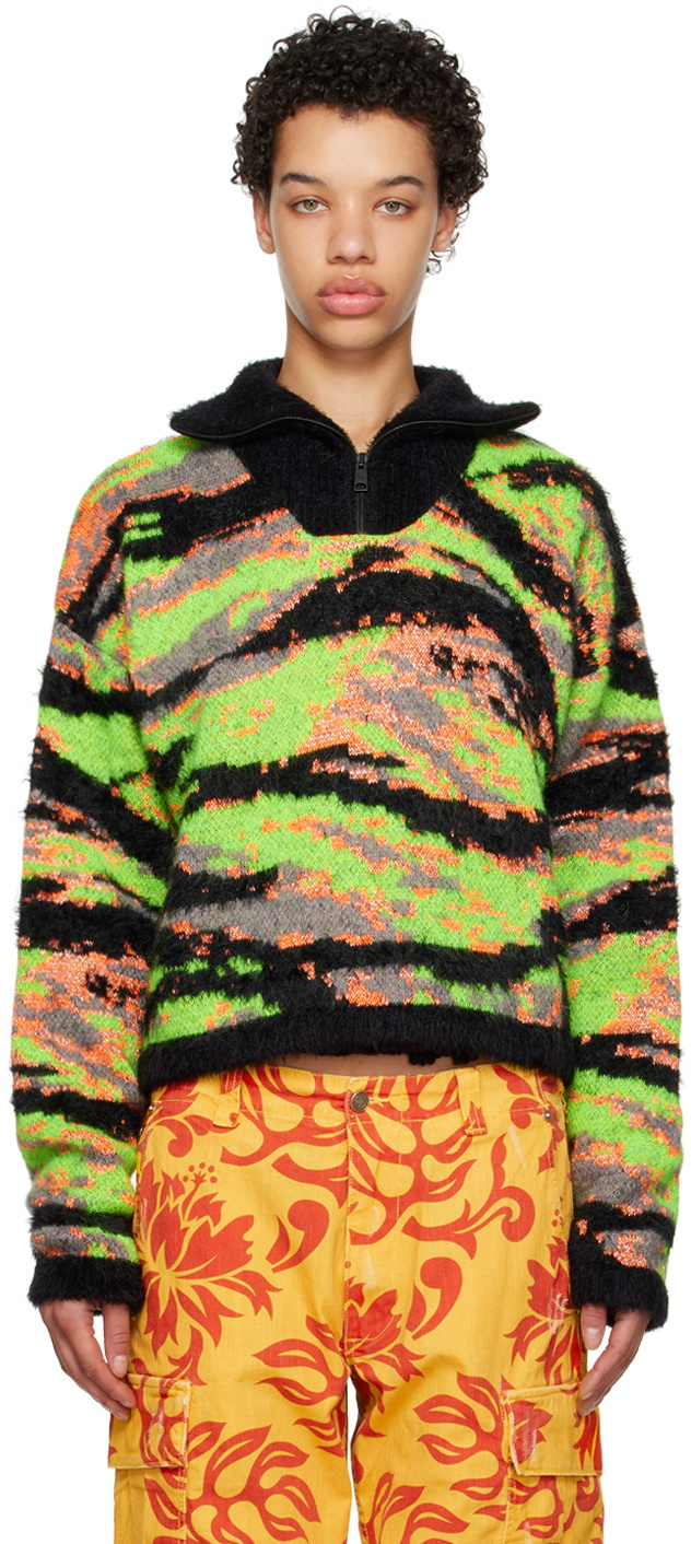 ERL Multicolor Tiger Turtleneck ERL