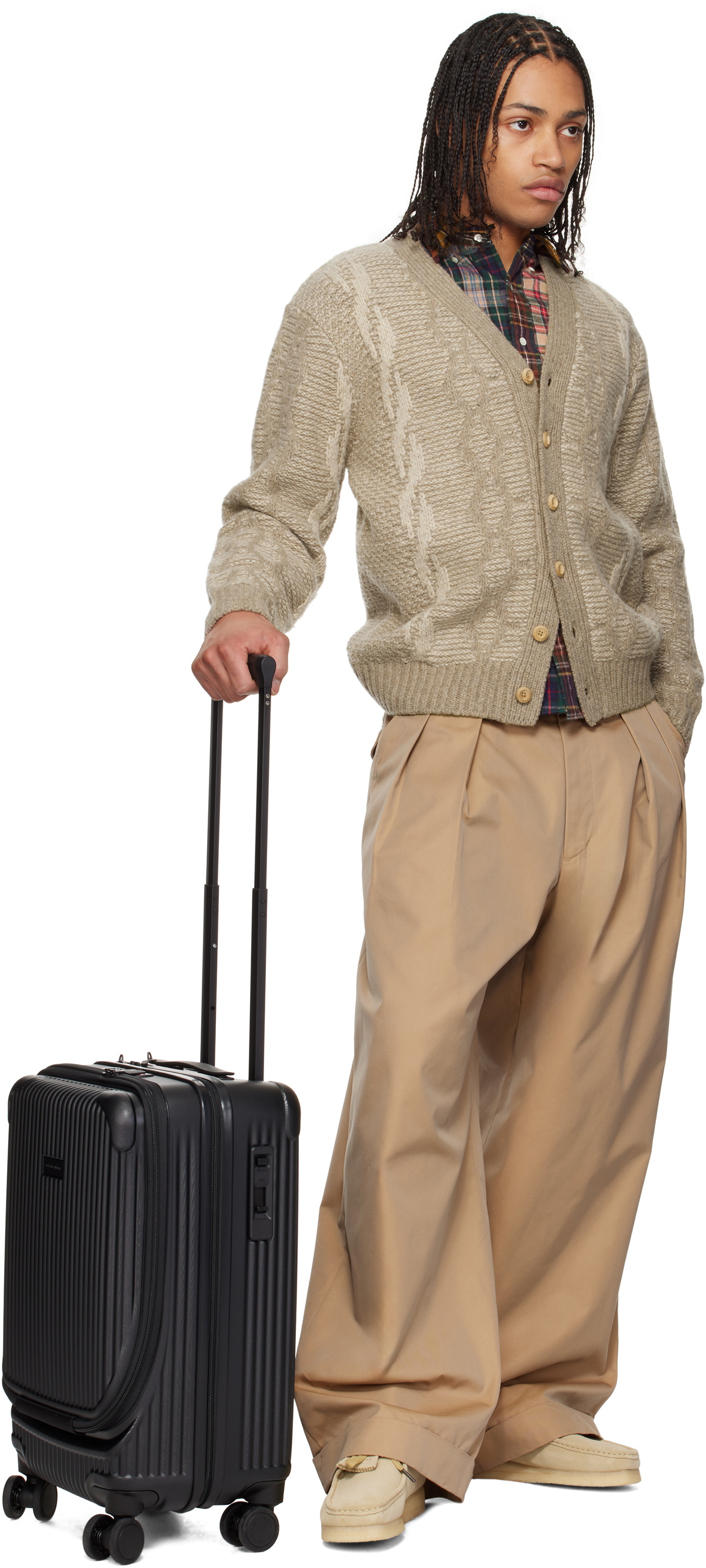 master-piece Black Trolley Suitcase Master-Piece Co