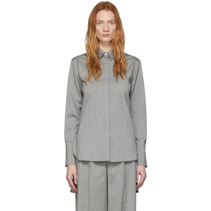 Joseph Grey Wool Oldfield Shirt Joseph