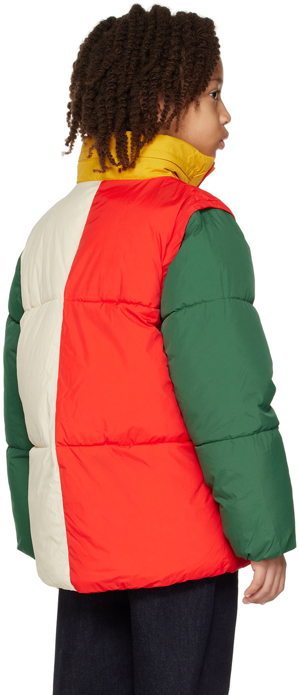 Bobo Choses Kids Multicolor Color Block Puffer Jacket Bobo Choses
