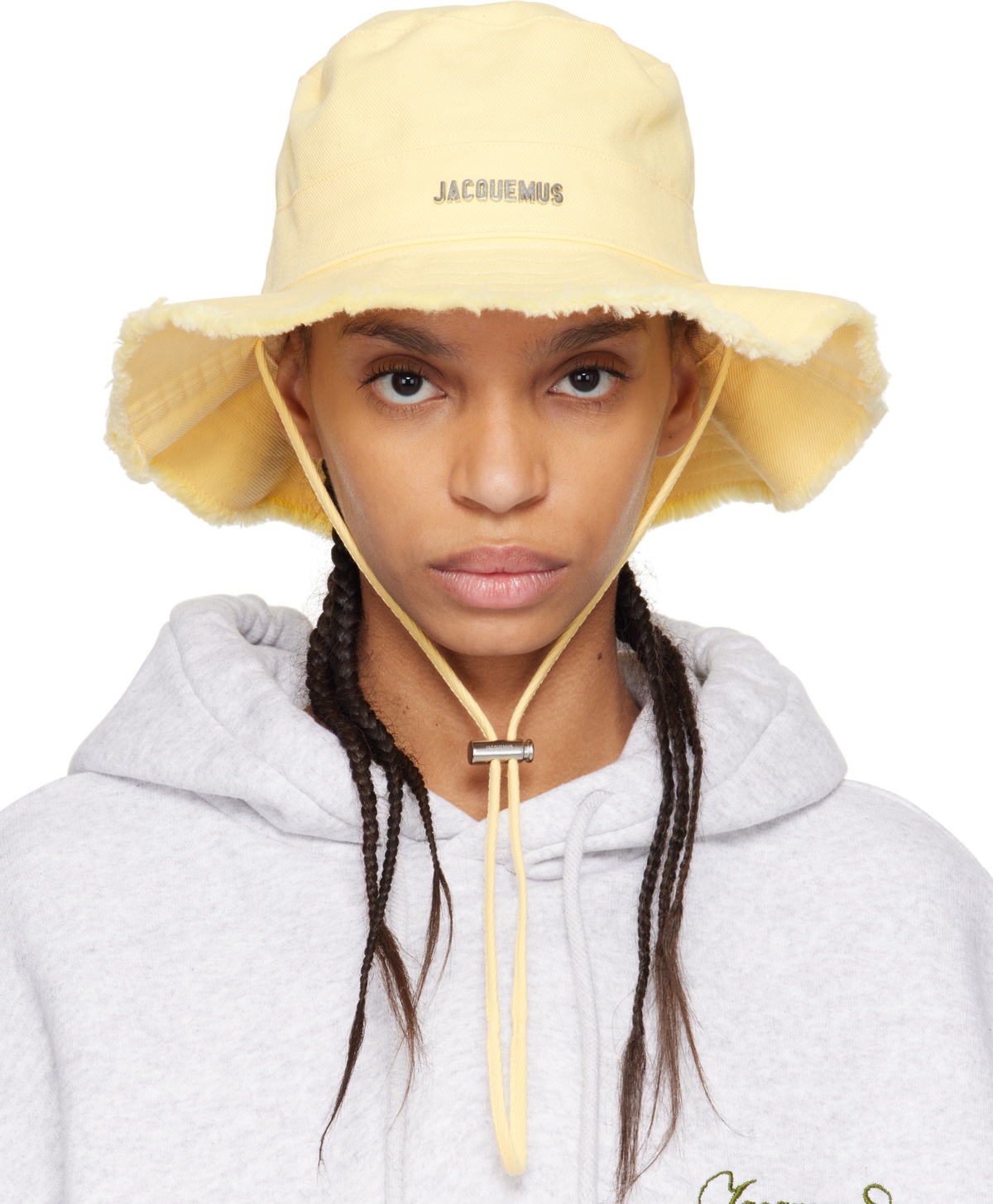 JACQUEMUS Yellow 'The Artichaut' Bucket Hat Jacquemus