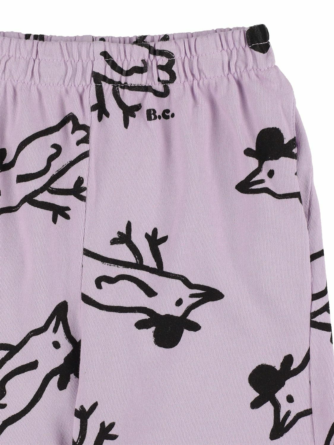 BOBO CHOSES Birds Print Organic Cotton Shorts Bobo Choses