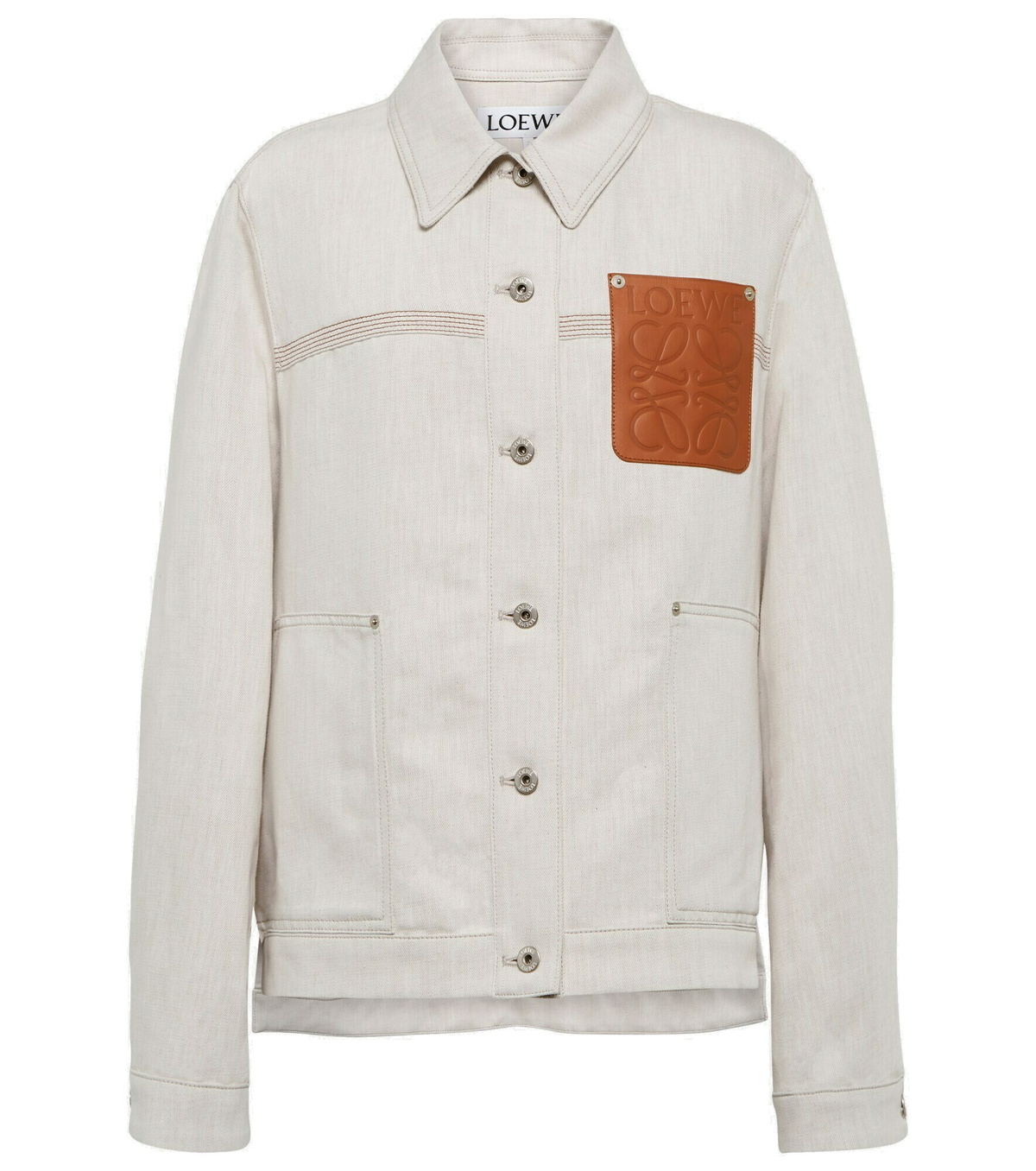 Loewe - Anagram cotton and linen jacket Loewe