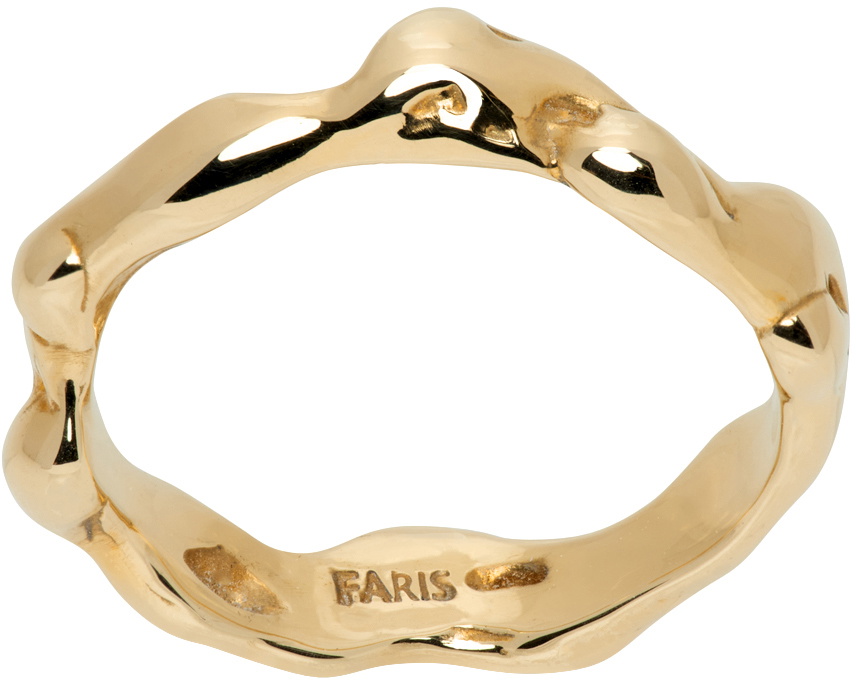 FARIS Gold Lava Band Ring Faris