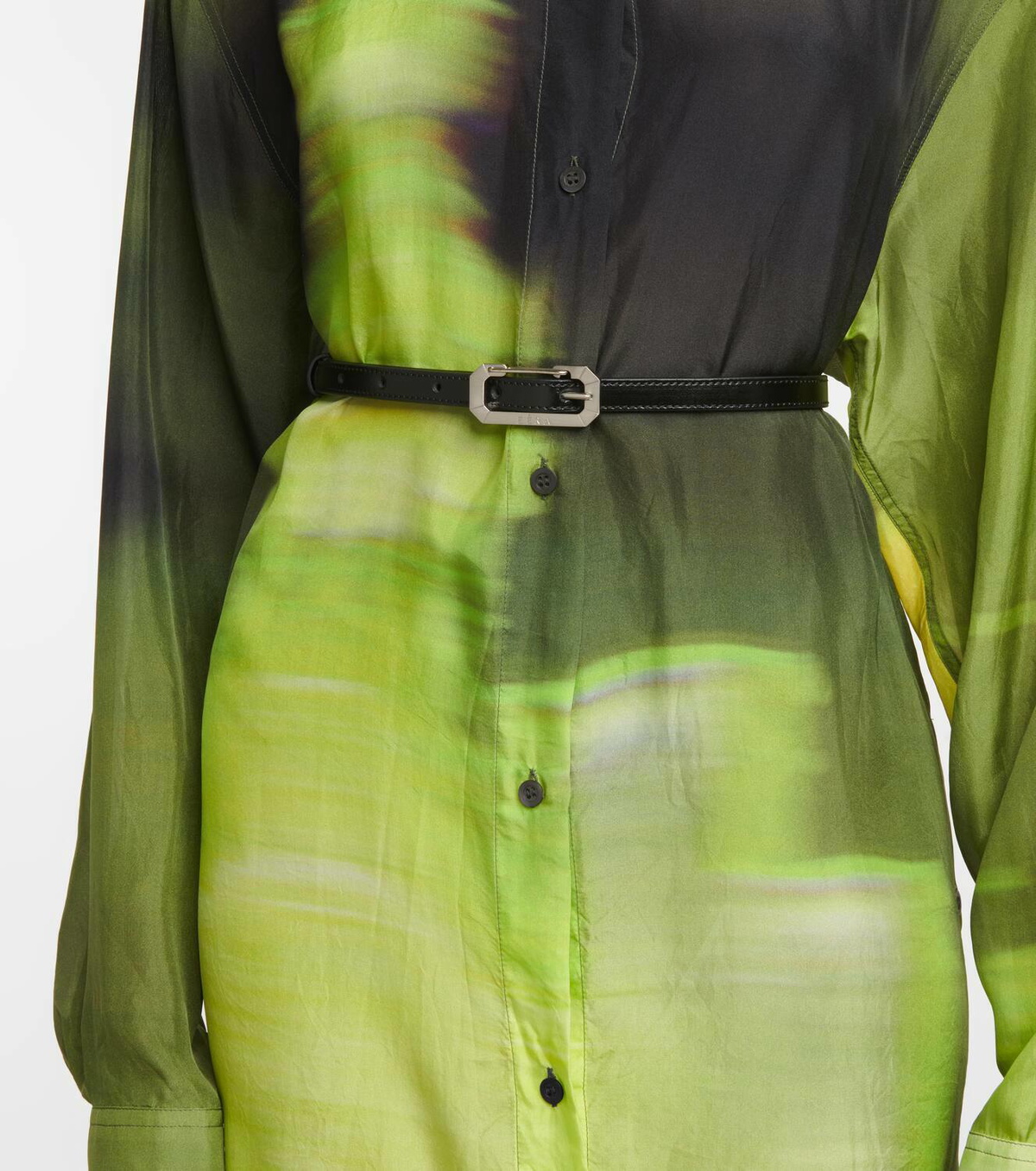 Eéra Logo-engraved buckled leather belt EÉRA