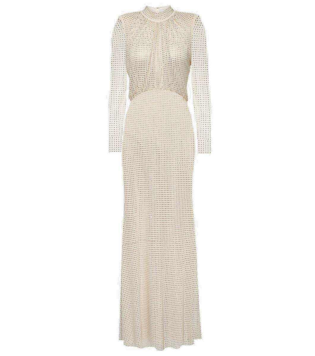 Self-Portrait Embellished mesh gown Self-Portrait
