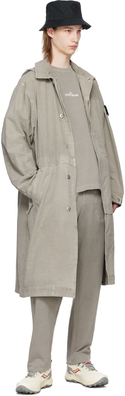 Stone Island Gray Patch Coat Stone Island