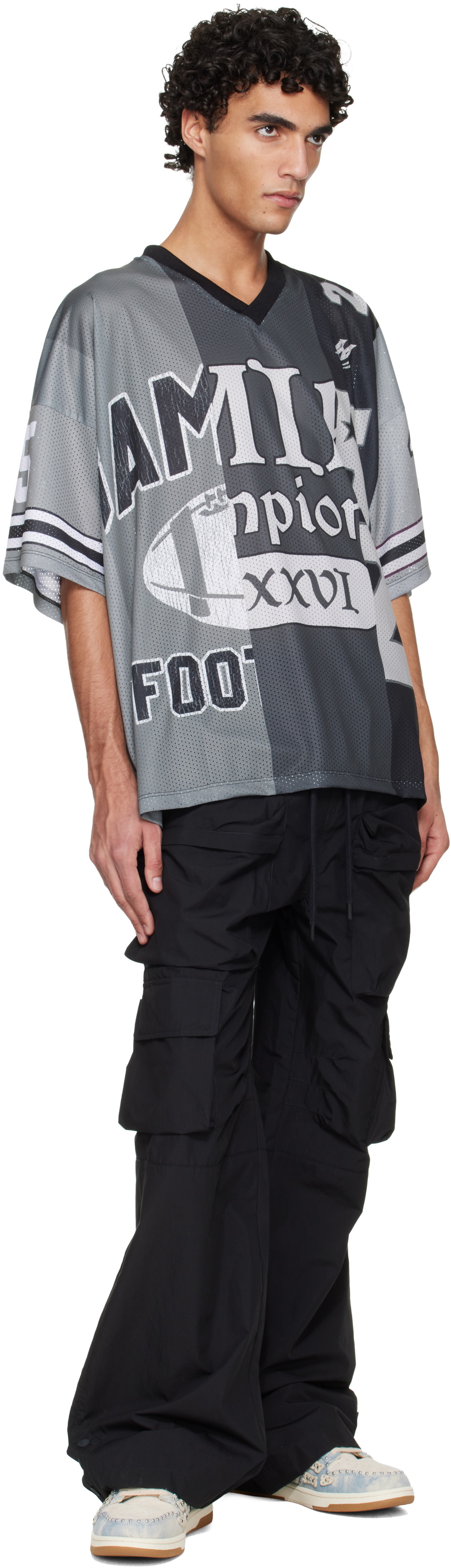 AMIRI Blue Stud Skel Top Low Sneakers Amiri