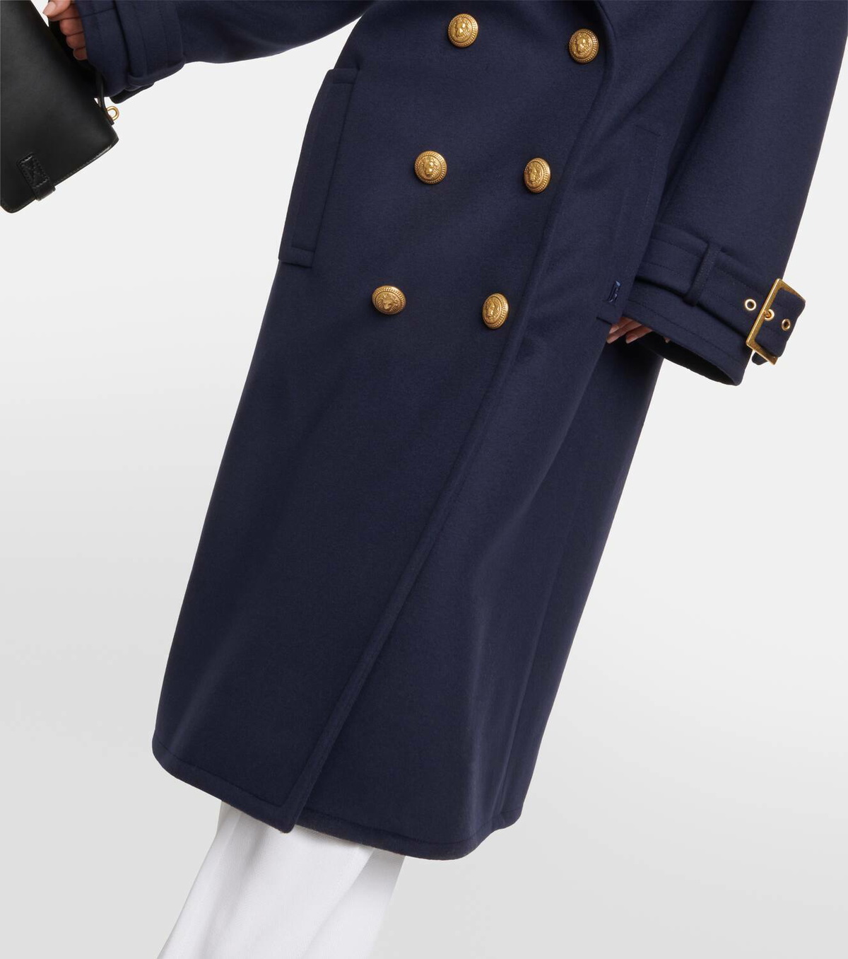 Balmain Double-breasted virgin wool coat Balmain