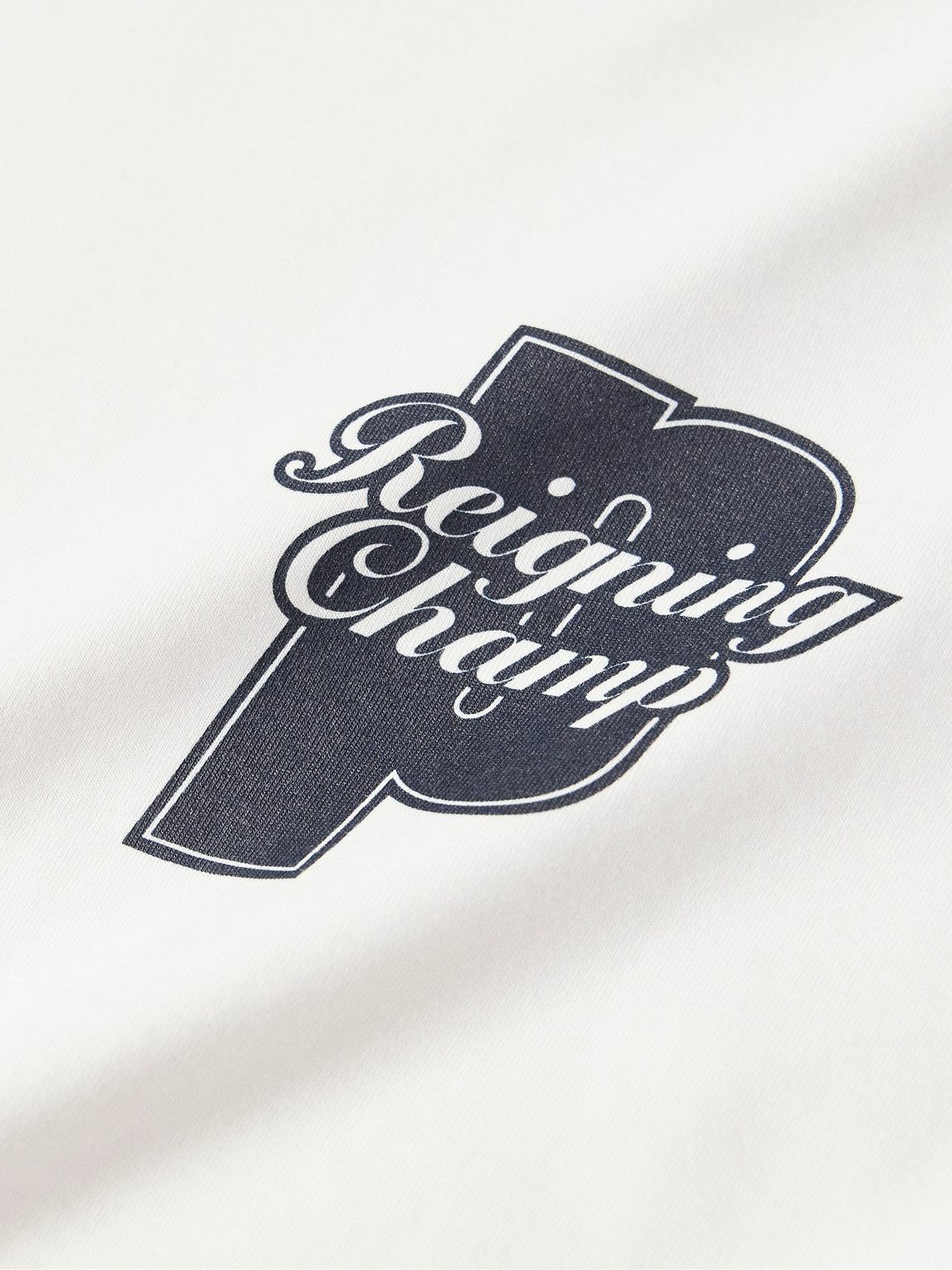 Reigning Champ - Prince Logo-Print Cotton-Blend Jersey T-Shirt - White ...