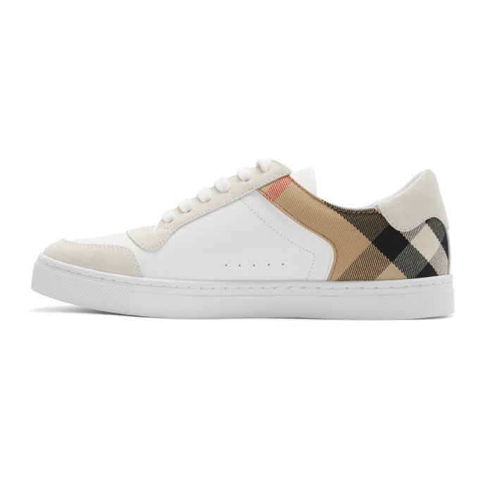 Burberry White New Reeth Sneakers Burberry