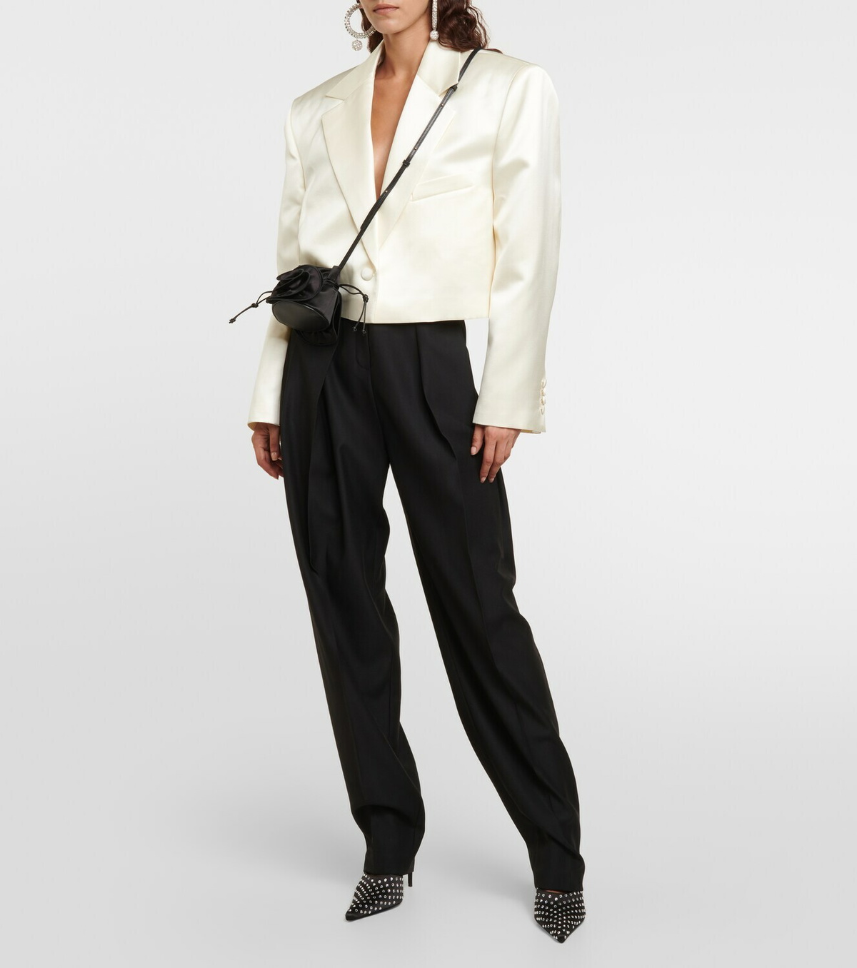 Magda Butrym Magda Small satin tote bag Magda Butrym