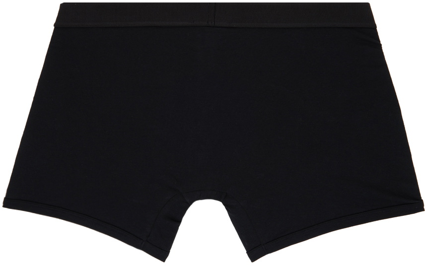 Versace Underwear Black '90s Logo Long Boxers Versace Underwear