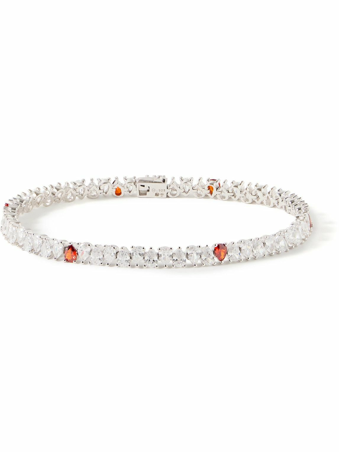 Hatton Labs - Sterling Silver Laboratory-Grown Crystal Bracelet ...