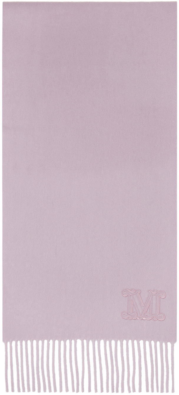 Max Mara Purple Cashmere Scarf Max Mara