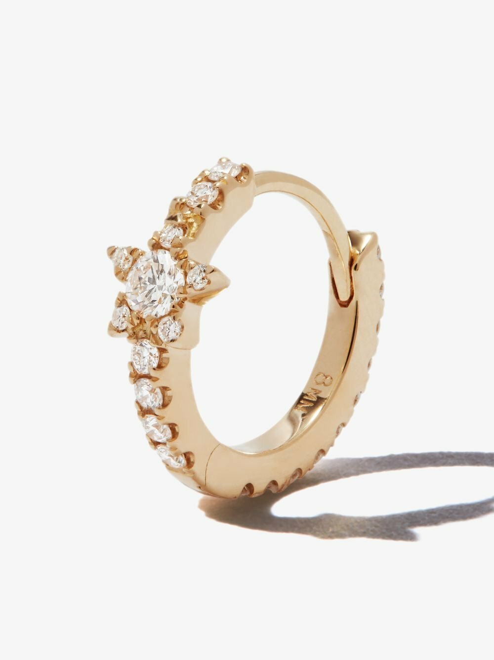 MARIA TASH 18K Yellow Gold Star Eternity Diamond Earring Maria Tash