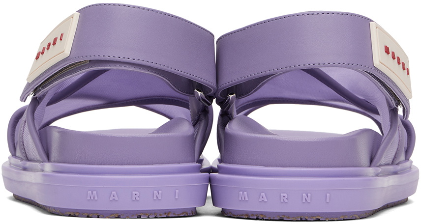 Marni Purple Fussbett Sandals Marni