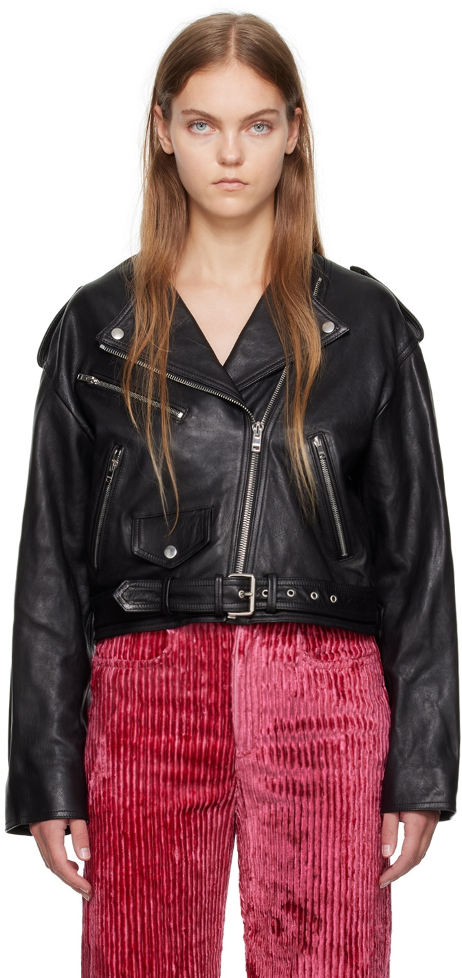 Isabel Marant Black Audric Leather Jacket Isabel Marant