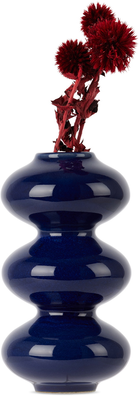 Forma Rosa Studio Blue Wave Form Vase