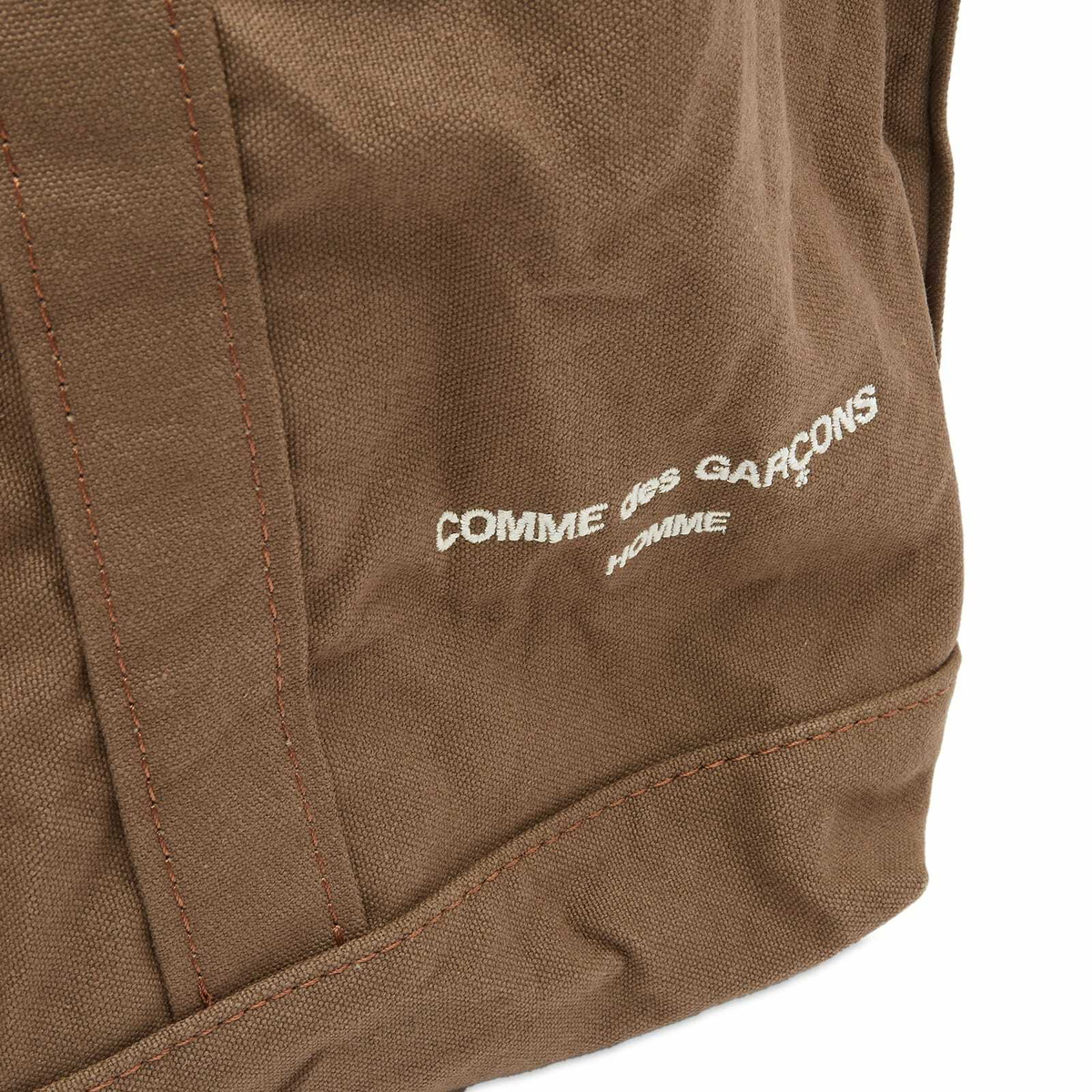 Comme Des Garçons Homme Men's Cotton Canvas Tote Bag in Brown Comme des ...