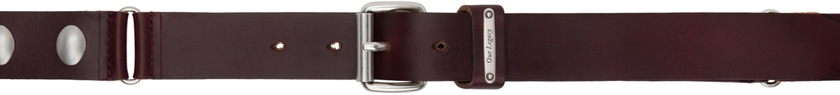 OUR LEGACY Burgundy Gadget Belt Our Legacy