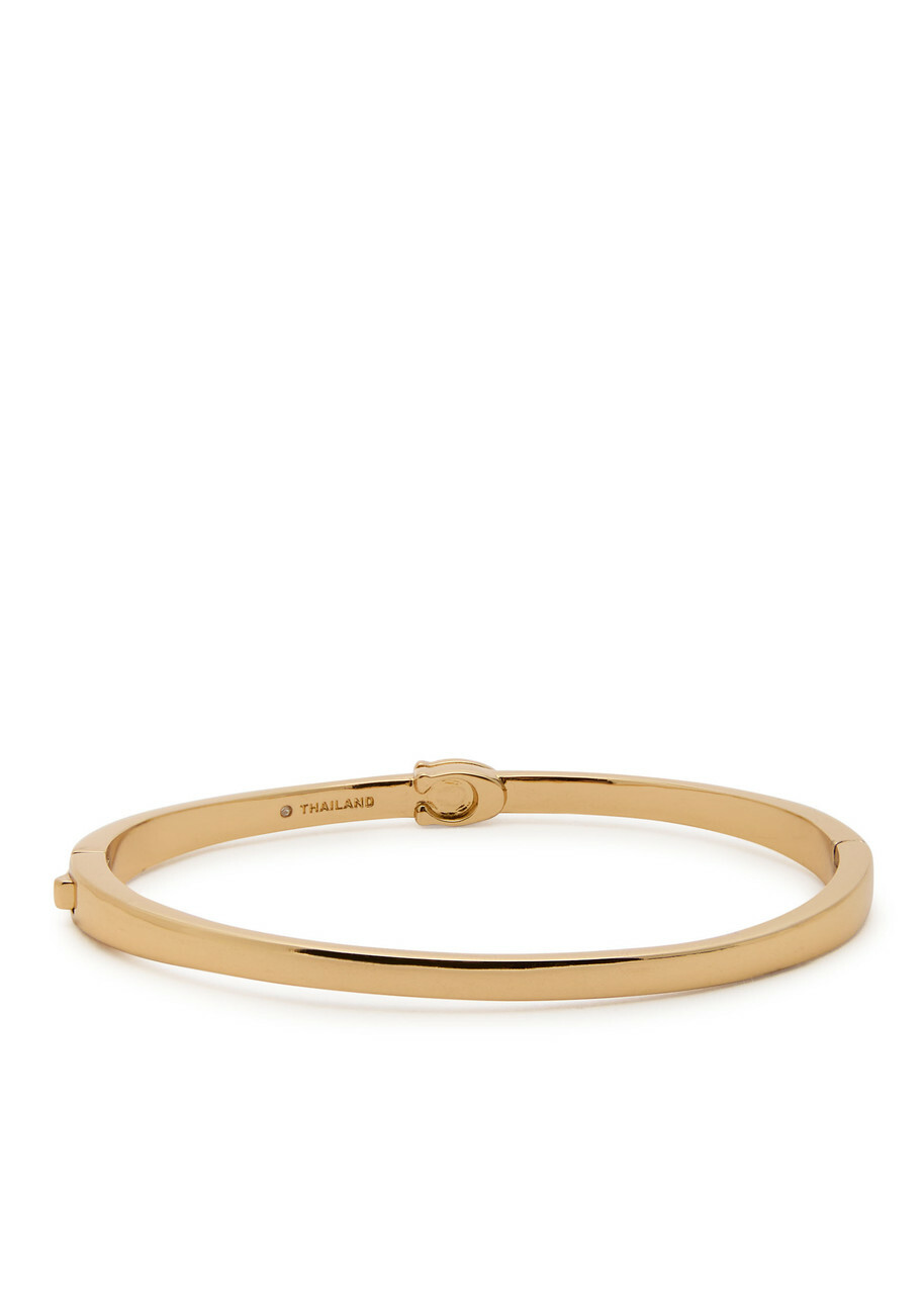 Coach Logo Bangle Gold Coach