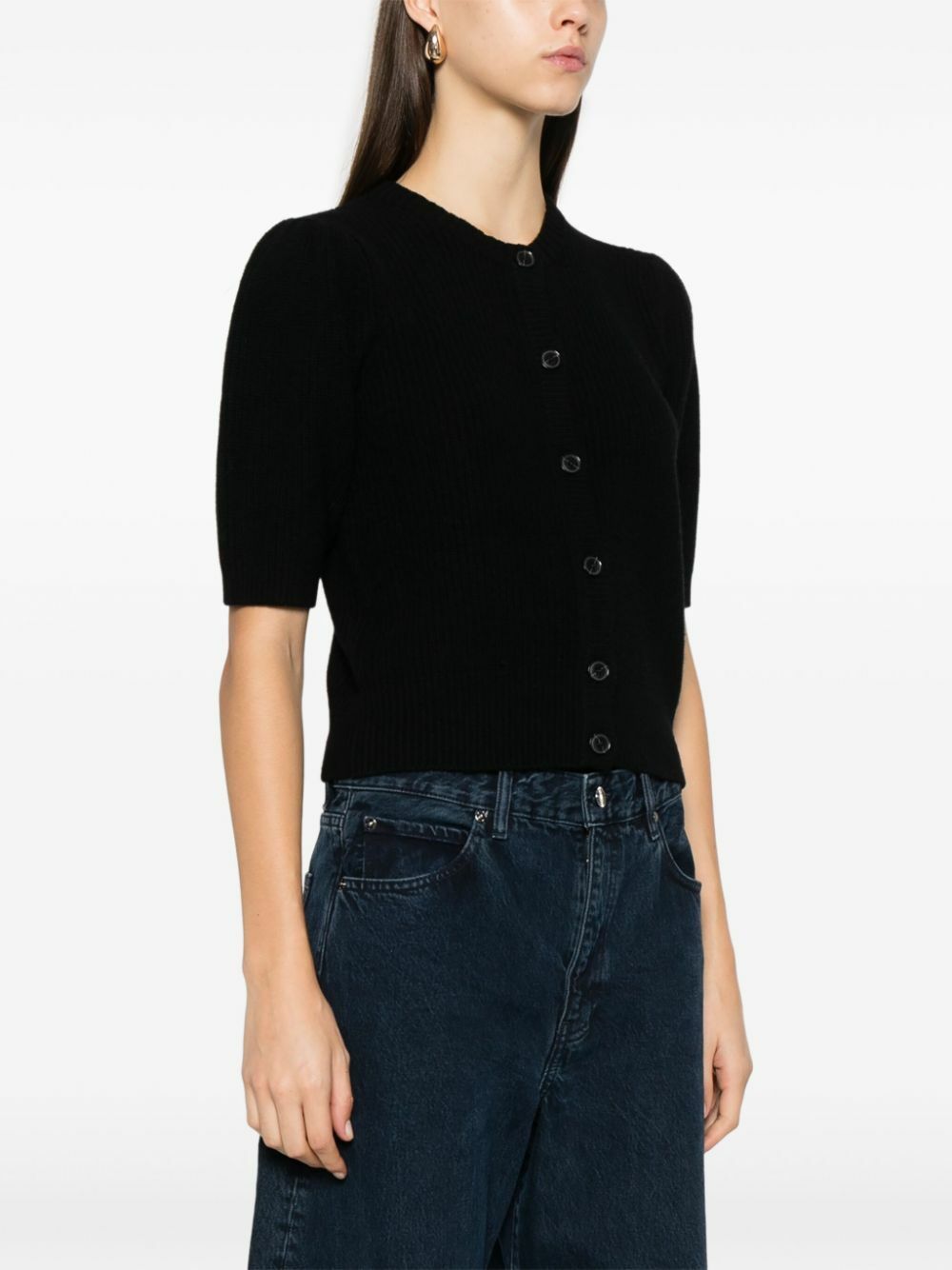 FRAME Short-Sleeve Cardigan Frame Denim