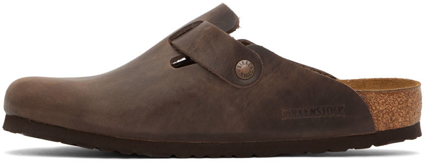 Birkenstock Brown Regular Boston Clogs Birkenstock