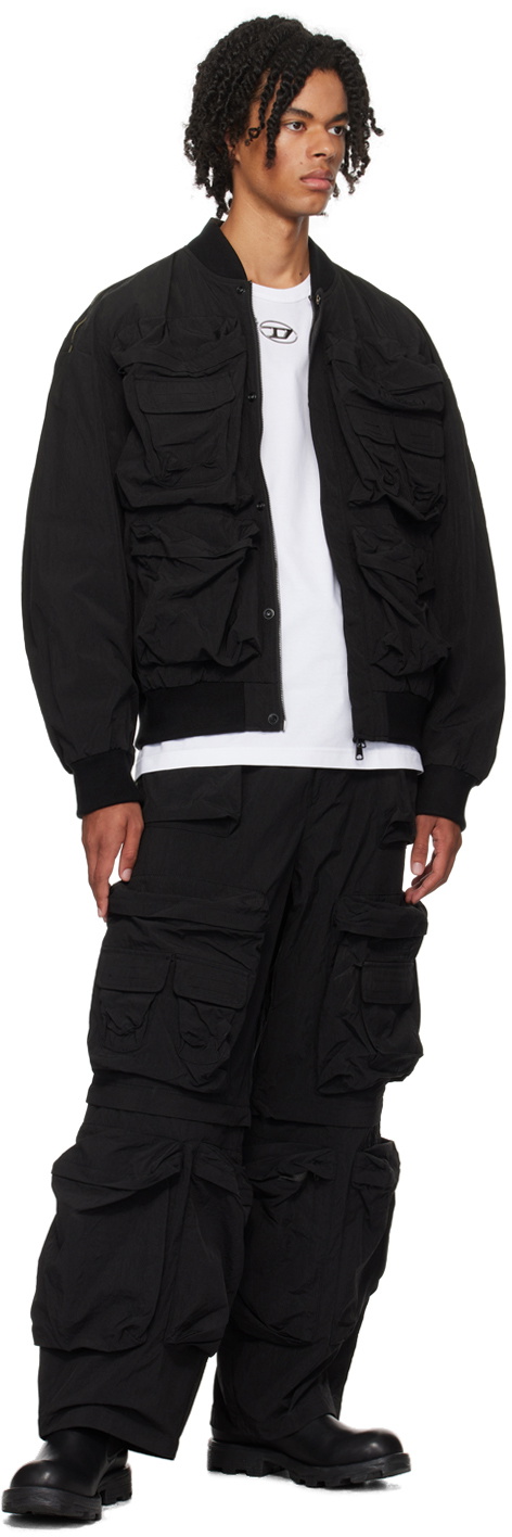 Diesel Black J-Stain-Short Jacket Diesel