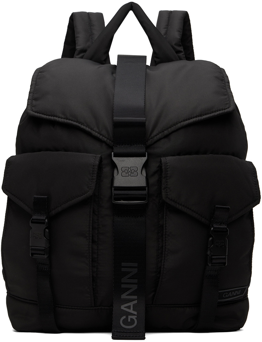 GANNI Black Tech Backpack GANNI