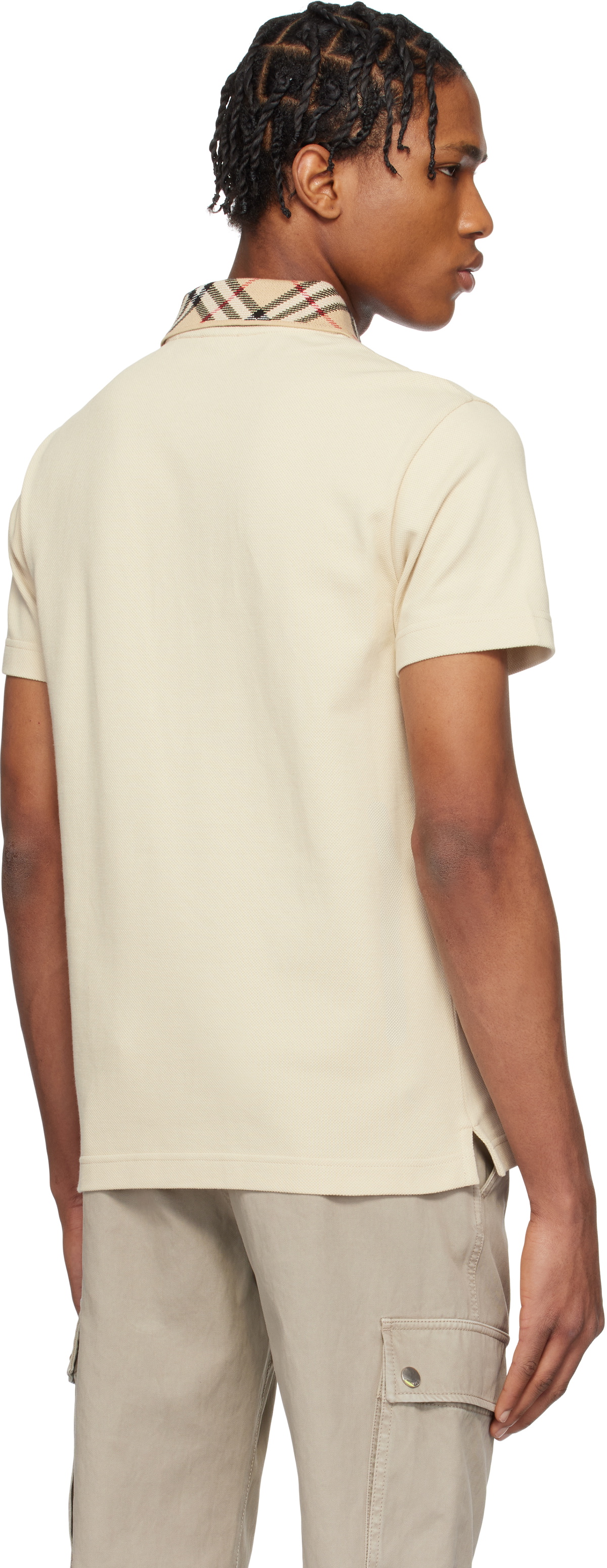Burberry Beige Cotton Polo Burberry