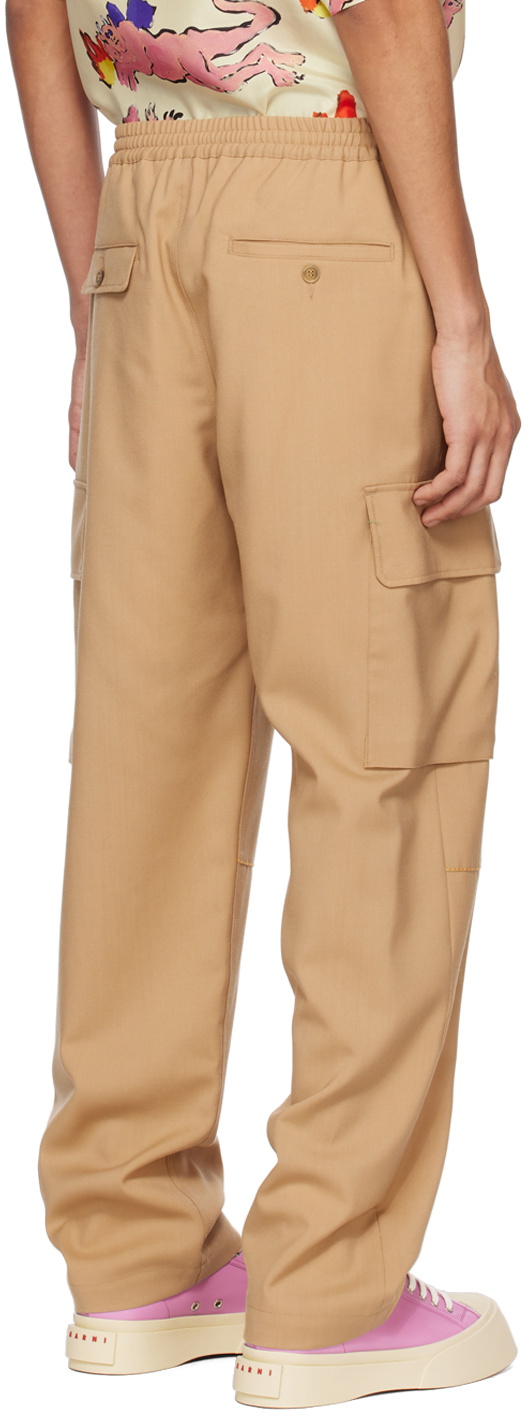 Marni Beige Drawstring Cargo Pants Marni