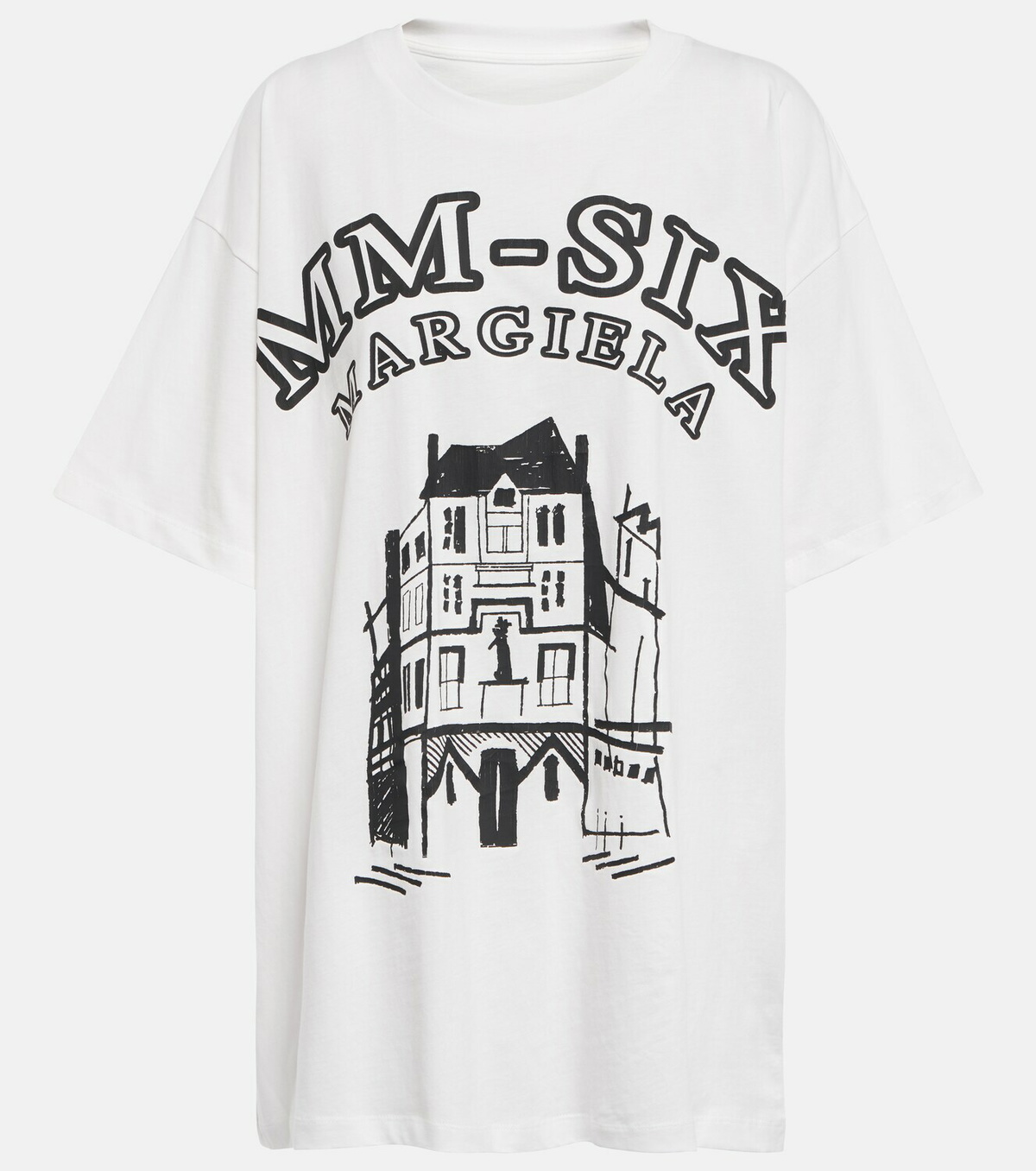 MM6 Maison Margiela - Printed cotton jersey T-shirt MM6 Maison Margiela