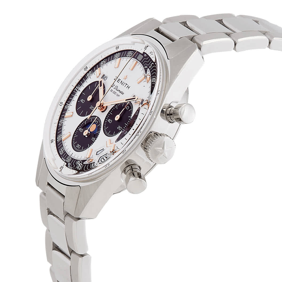 Zenith Chronomaster Original Triple Calendar Automatic Silver Dial Mens ...