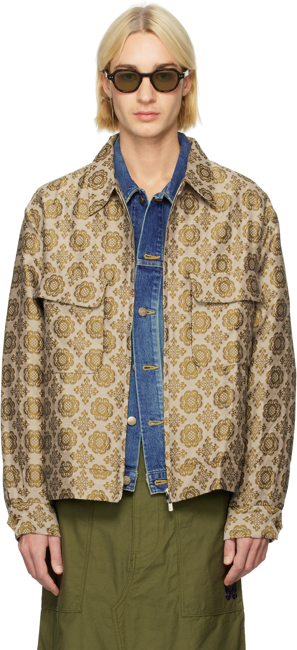 NEEDLES Beige Sport Jacket Needles